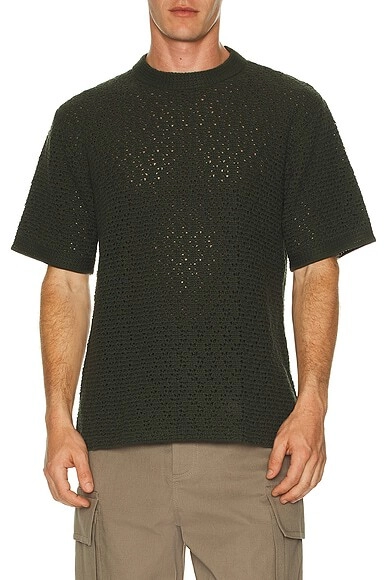 Bottega Veneta Cotton Crochet Knit Tee