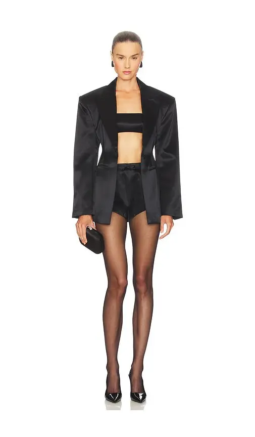 Courtney Zheng Duchesse Silk Bralette Top In . Also