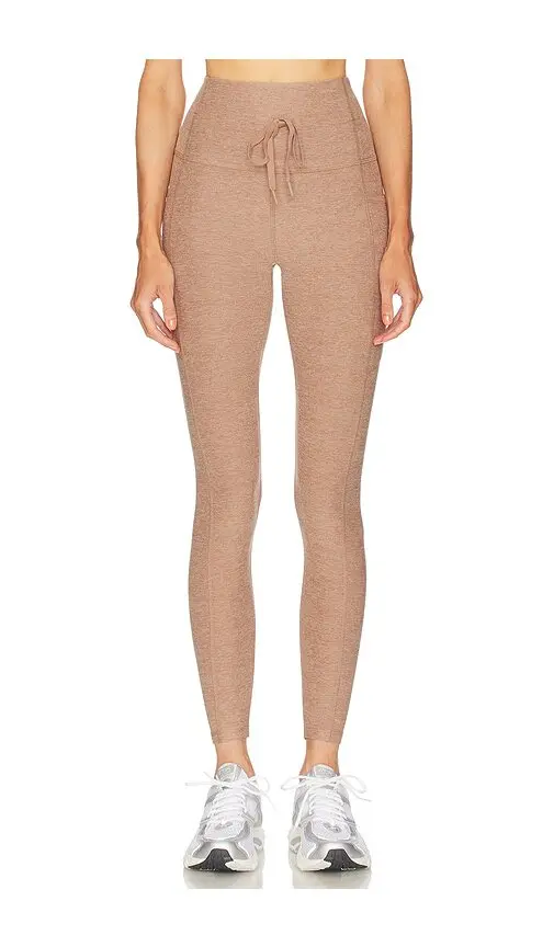 Beyond Yoga Spacedye The Go Pocket Midi Leggings - Neutral