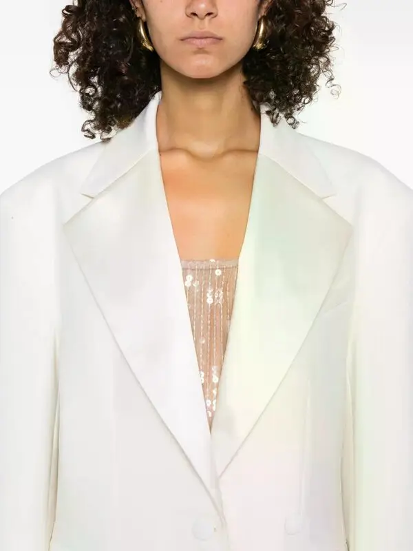 P.a.r.o.s.h Wide-lapel Blazer - Neutrals