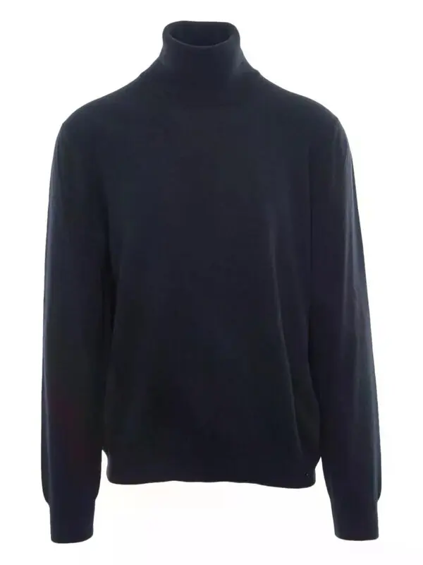 GRAN SASSO Wool Turtleneck Sweater - Blue