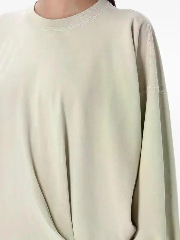 MARANT ETOILE Twist Detail Crew Neck Sweatshirt - Neutrals