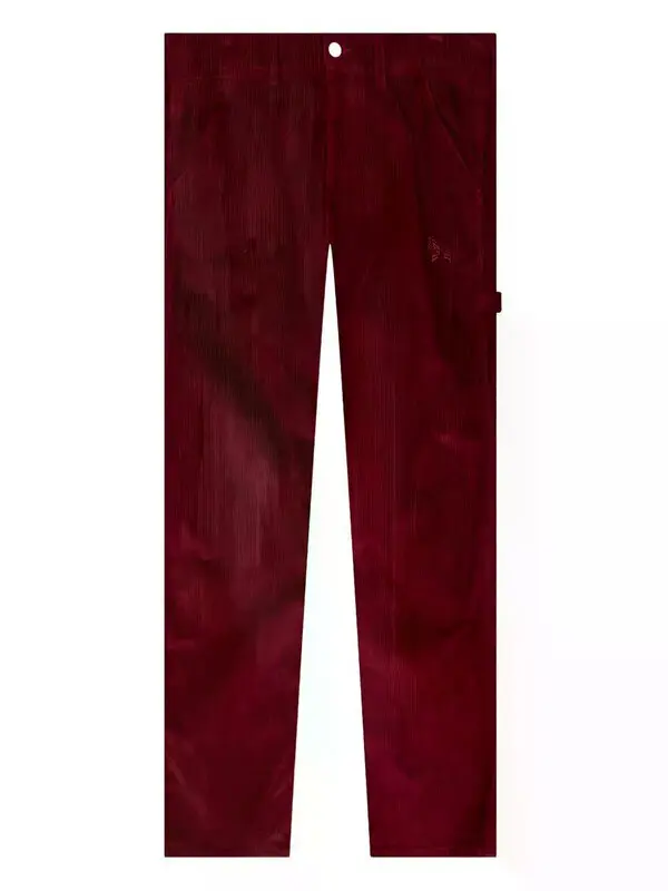 Needles X Smith's Corduroy Butterfly Embroidered Trousers - Red
