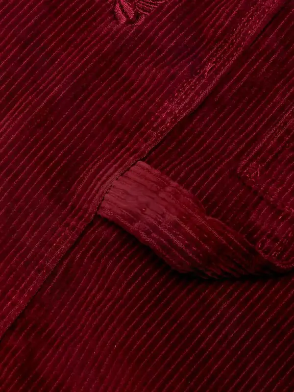 Needles X Smith's Corduroy Butterfly Embroidered Trousers - Red