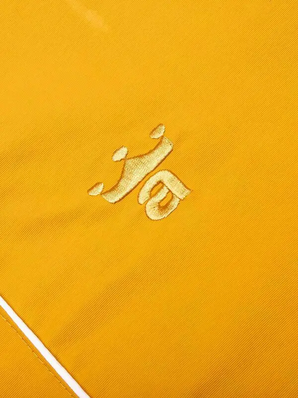 AWAKE NY Embroidered Detail Zip-front Jacket - Yellow