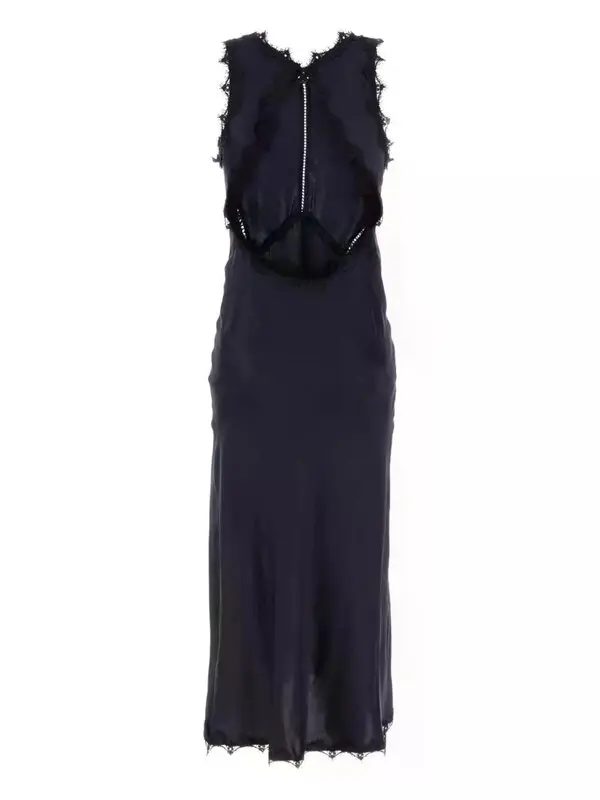 Isabel Marant Étoile Jadelia Satin Maxi Dress - Black