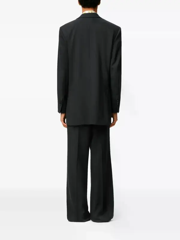 AMI Paris Double-breasted Wool Jacket - Black