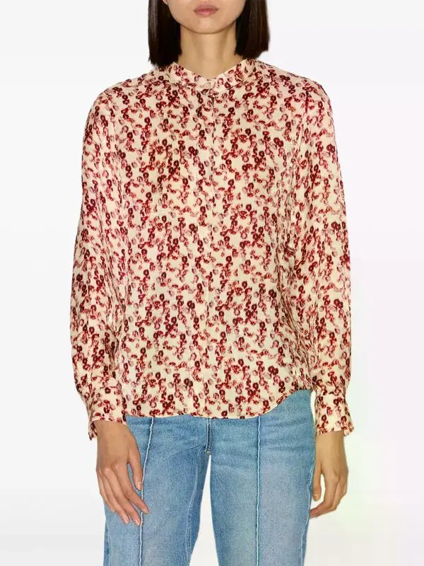 Isabel Marant Étoile Ilda Floral Print Shirt - Neutrals