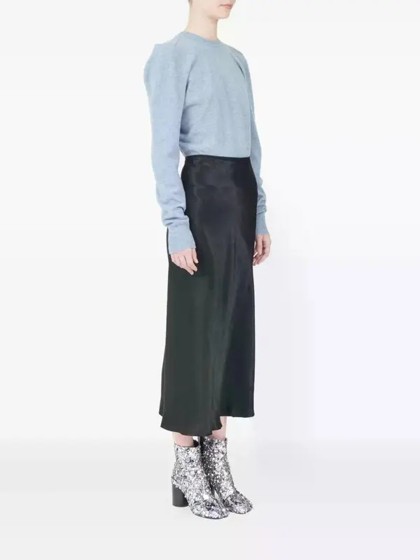 MAISON MARGIELA Bias-cut Satin Midi Skirt