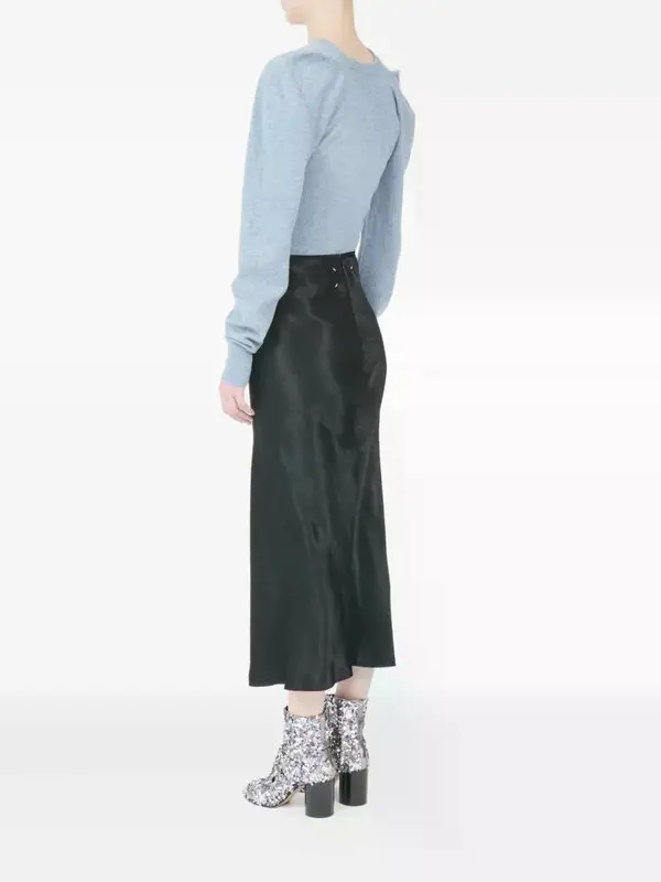 MAISON MARGIELA Bias-cut Satin Midi Skirt