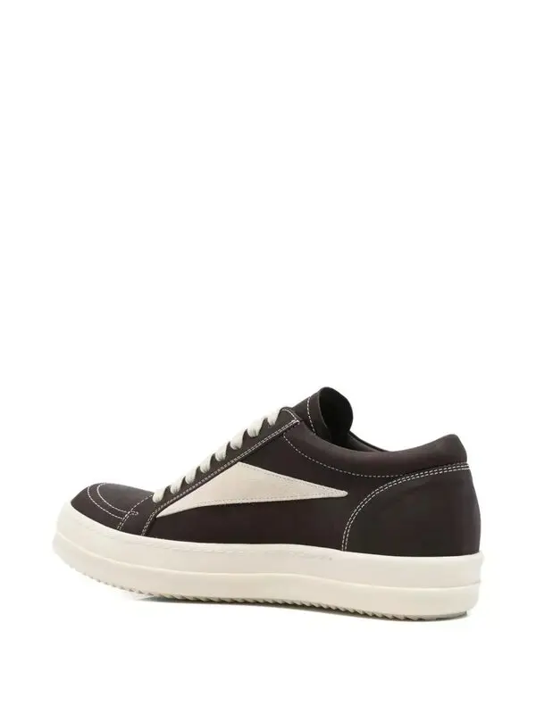 Rick Owens Leather Low-top Sneakers - Brown