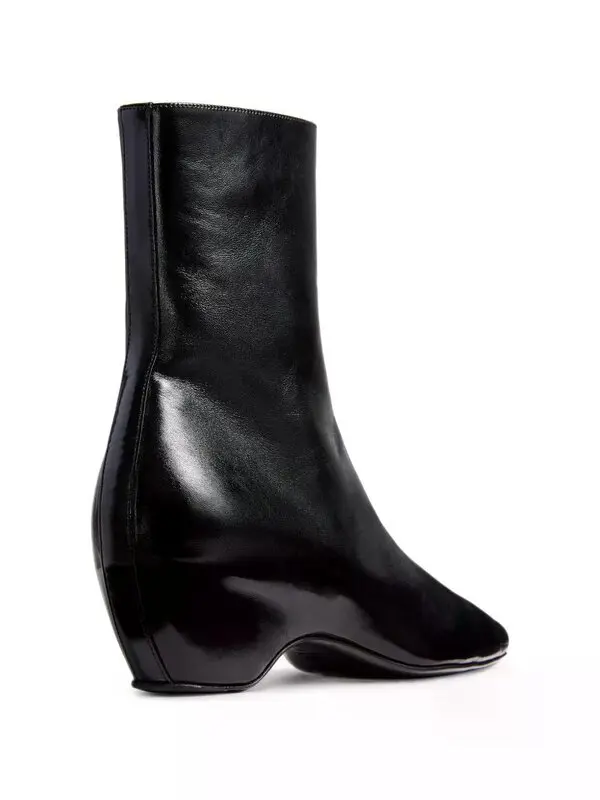 Khaite Arizona Pointed-toe Calf Leather Ankle Boots
