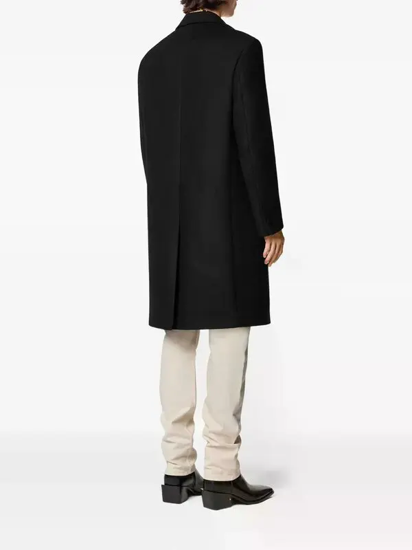 Versace Single-breasted Lapel Collar Coat
