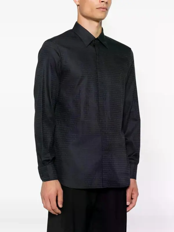 Emporio Armani Monogram-print Shirt