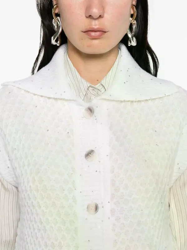 Peserico Embellished Knitted Vest