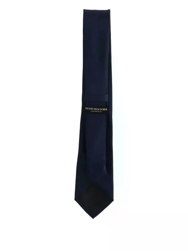 Scotch & Soda Self-tie Neck Tie With Logo Patch