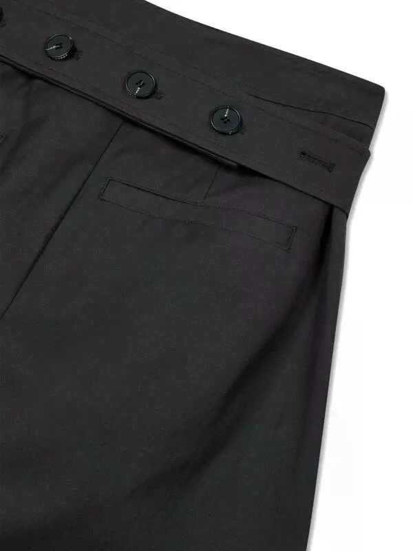 STUDIO TOMBOY Belted Pleated Midi Skirt - Black