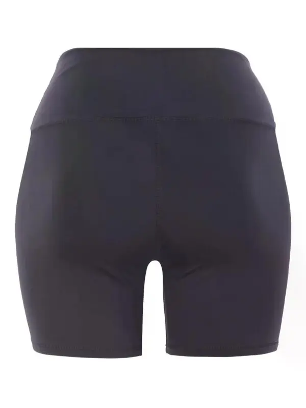 Adidas By Stella McCartney Logo-embellished High-waisted Shorts - Black