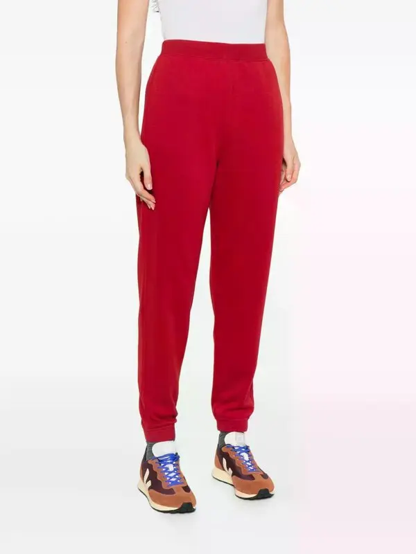Max Mara Embroidered Logo Track Pants - Red