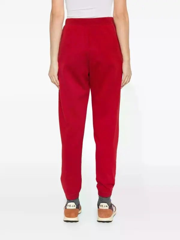 Max Mara Embroidered Logo Track Pants - Red