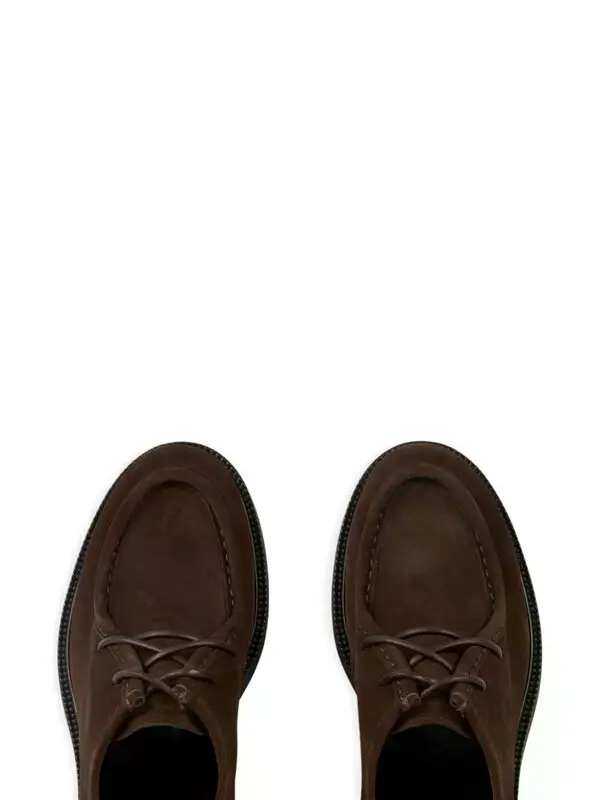 Etro Suede Derby Shoes With Lace-up Fastening