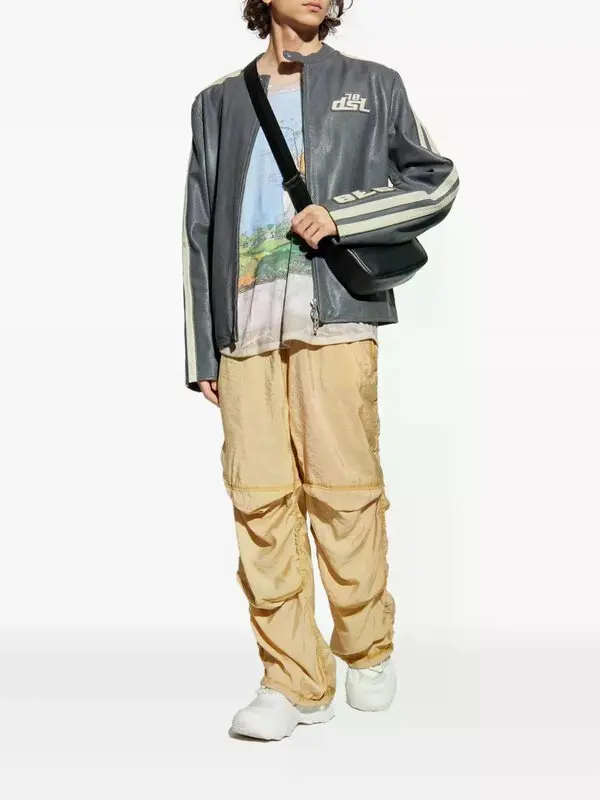 DIESEL® Layered Drawstring Trousers - Neutrals