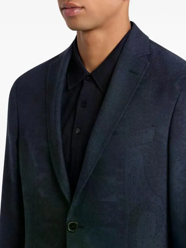 Etro Paisley-print Wool Blazer