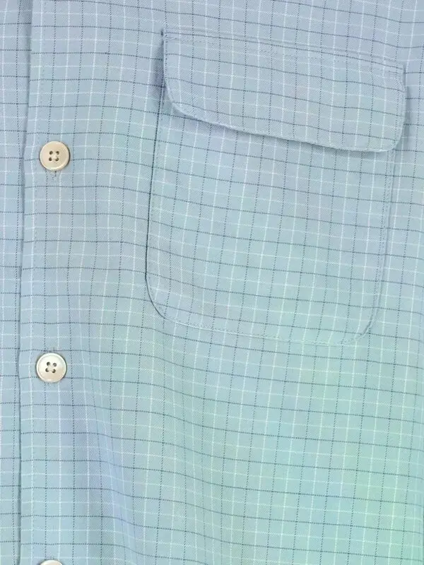 SUNFLOWER Pocket Check Shirt - Blue