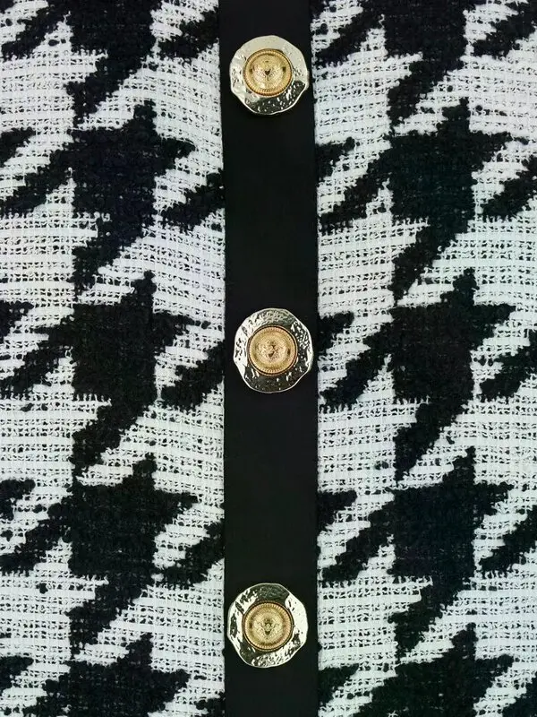 Balmain Houndstooth Mini Dress