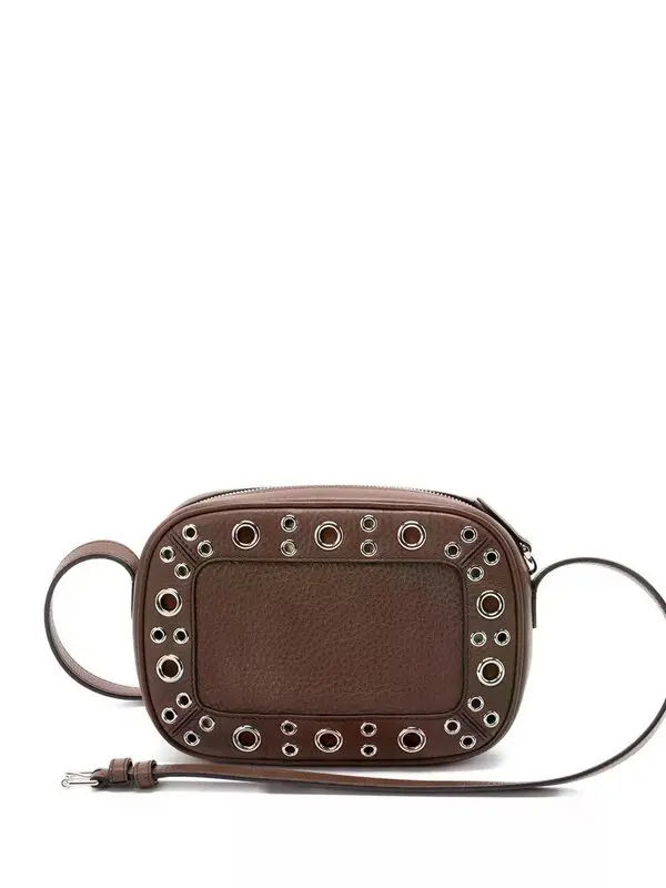 Valentino Garavani Grainy Calfskin Crossbody Bag - Brown