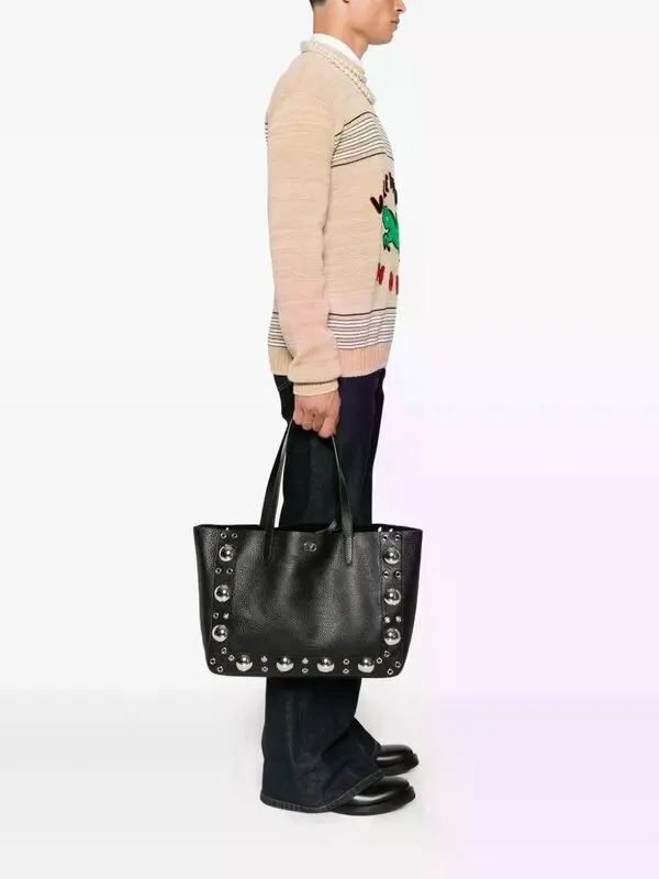Valentino Garavani Studded Leather Tote Bag - Black