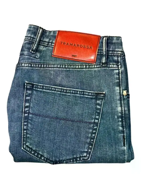 TRAMAROSSA Logo-patch Denim Shorts