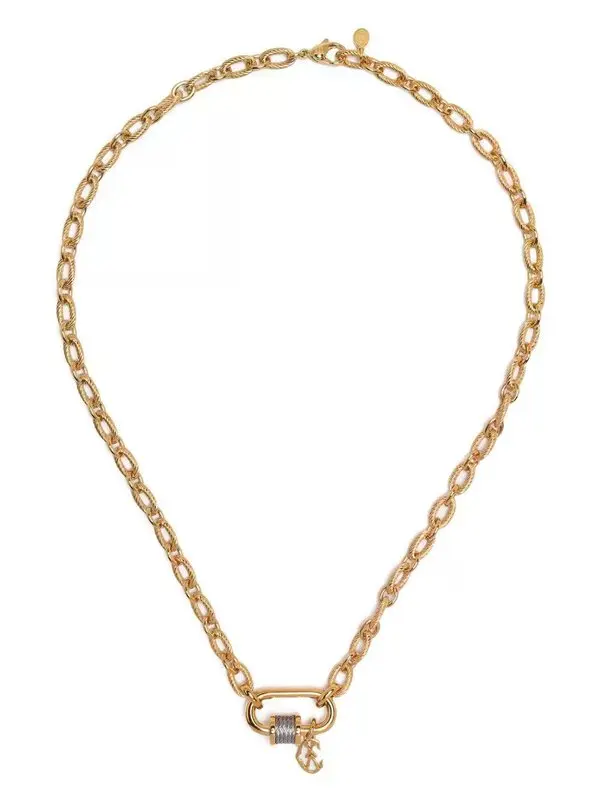 CHARRIOL Tone Stainless Steel Cable-link Necklace With Charm Detail