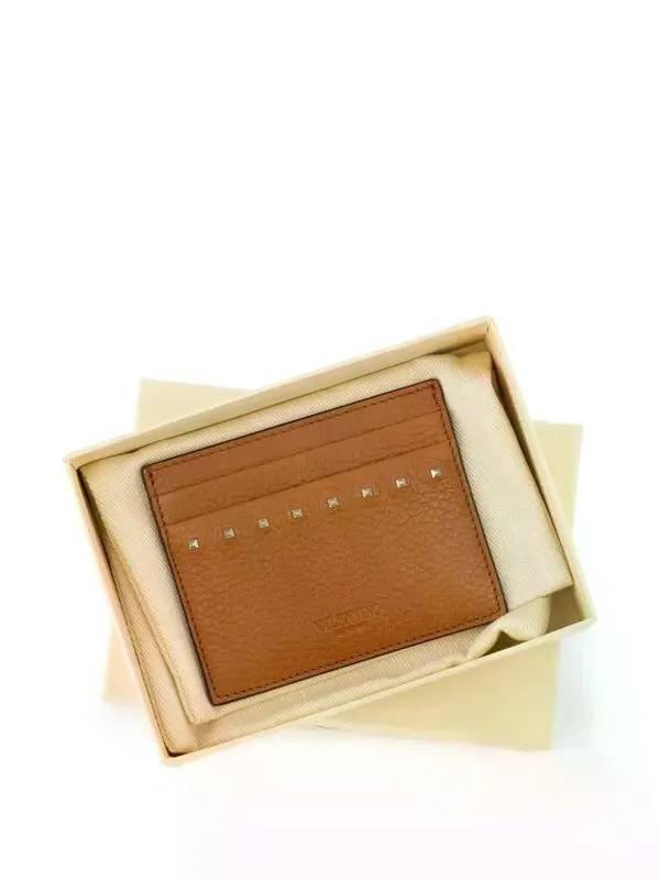 Valentino Garavani Rockstud Leather Card Holder