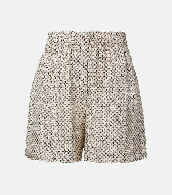 Loro Piana Angelo Silk Twill Bermuda Shorts