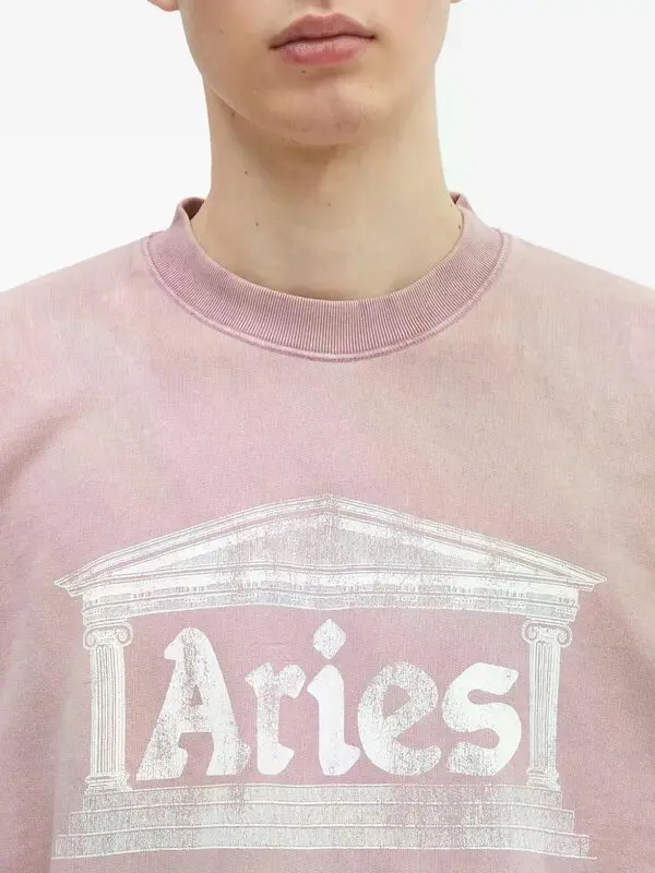 Aries Temple Print Crewneck Sweatshirt