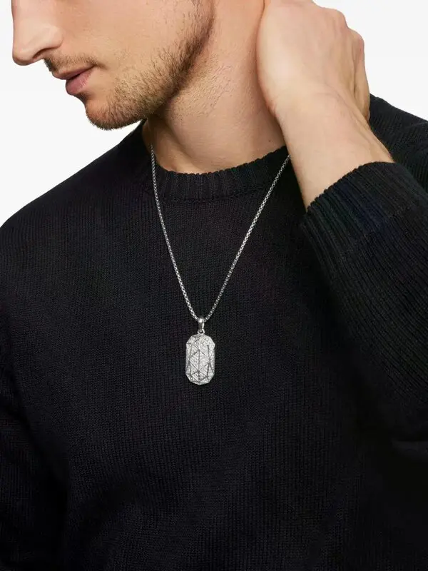 David Yurman Sterling Pavé-set Diamond Amulet