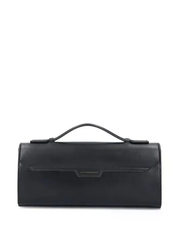 ANYA HINDMARCH Mortimer Top-handle Clasp Clutch - Black