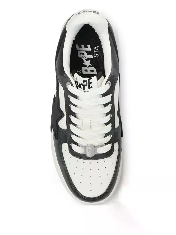 A BATHING APE Sta Star-patch Leather Sneakers