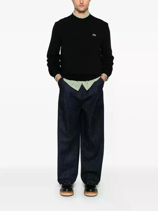 Lacoste Carded Wool Crew Neck Sweater