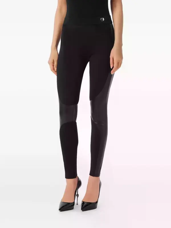 Philipp Plein Faux-leather Leggings