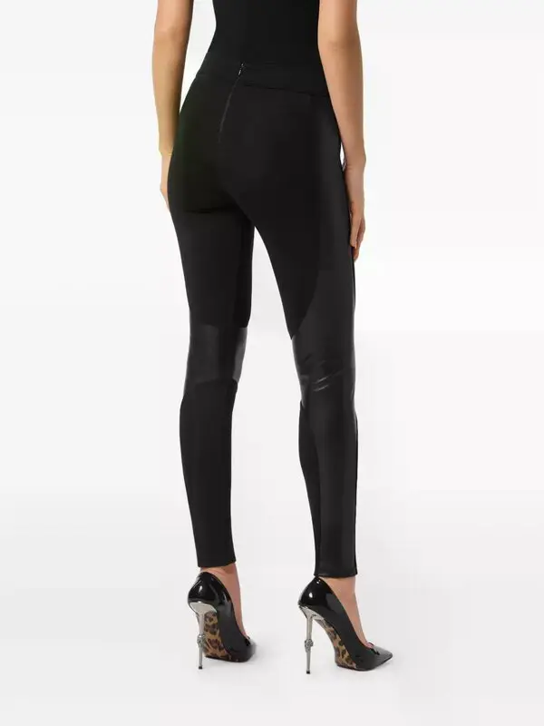 Philipp Plein Faux-leather Leggings