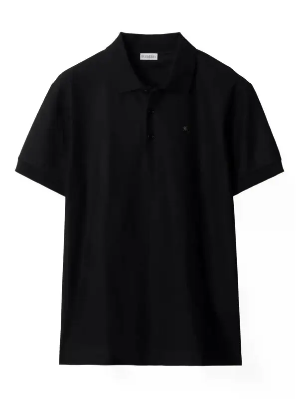 Burberry Knight-embellished Cotton Polo Shirt