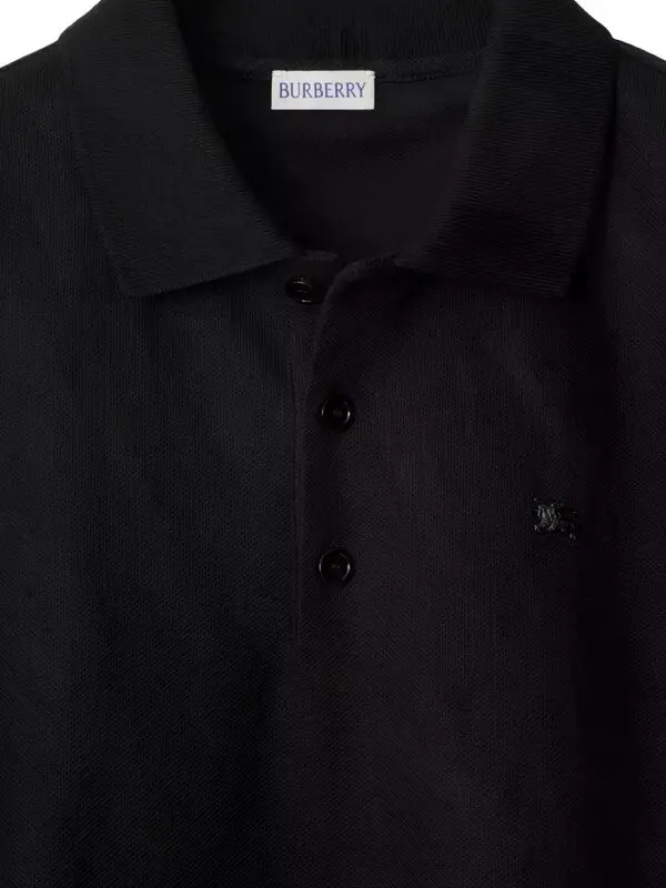 Burberry Knight-embellished Cotton Polo Shirt