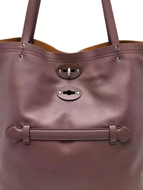 ZANELLATO Medium A 'spasso® Stud-embellished Leather Tote Bag