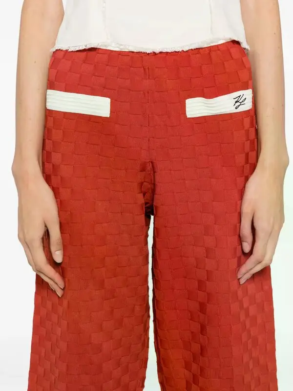 Karl Lagerfeld Contrast Knit Trousers