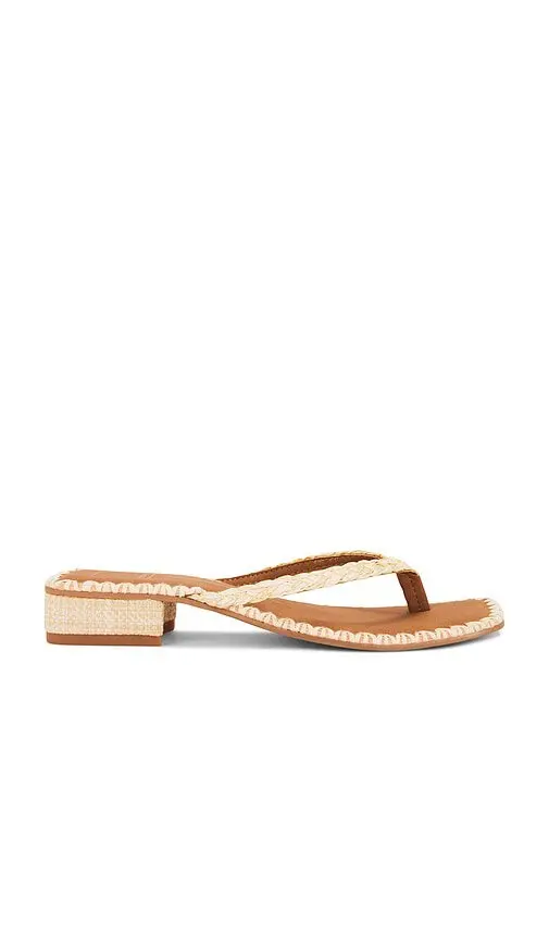 Dolce Vita Barty Raffia Thong Sandal - Beige