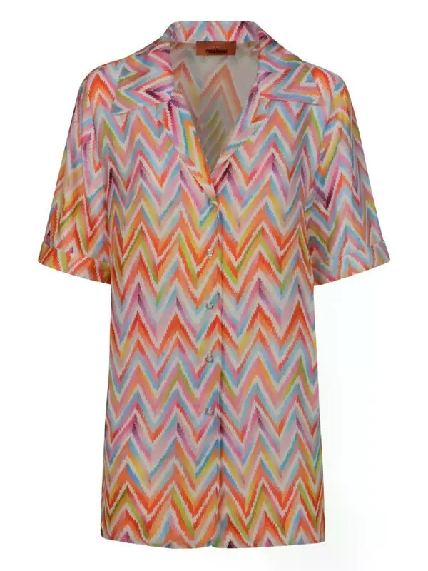 Missoni Zigzag Pattern Shirt - Pink