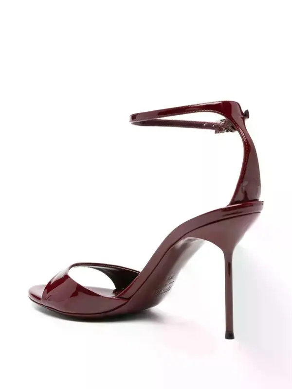 Paris Texas 95mm Patent Leather Ankle Strap Sandals
