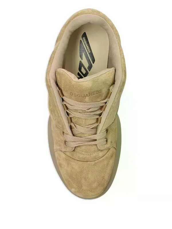 Dsquared2 Suede Logo Detail Lace-up Sneakers